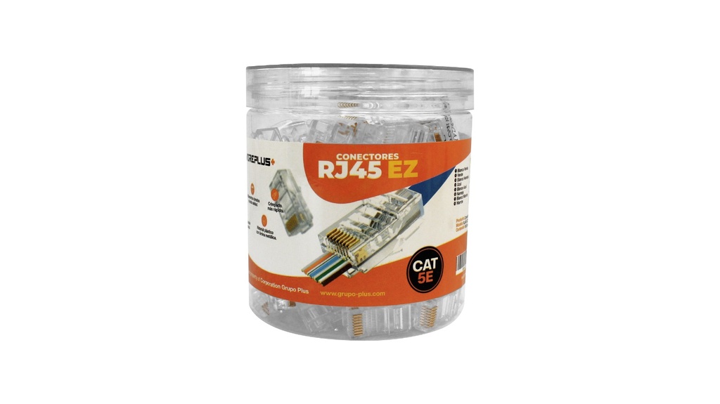 CONECTOR RJ45 EZ WIREPLUS+ CAT5 100u | Grupo Plus
