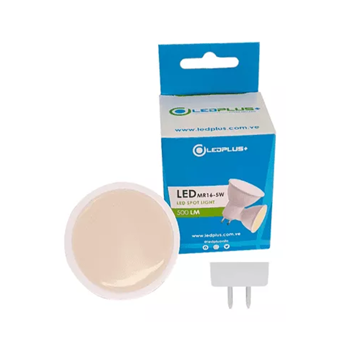 BOMBILLO LED MR16 GU5.3 5W 3000K | Grupo Plus