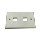 FACE PLATE 2 PTO LISO BLANCO QNET | Grupo Plus